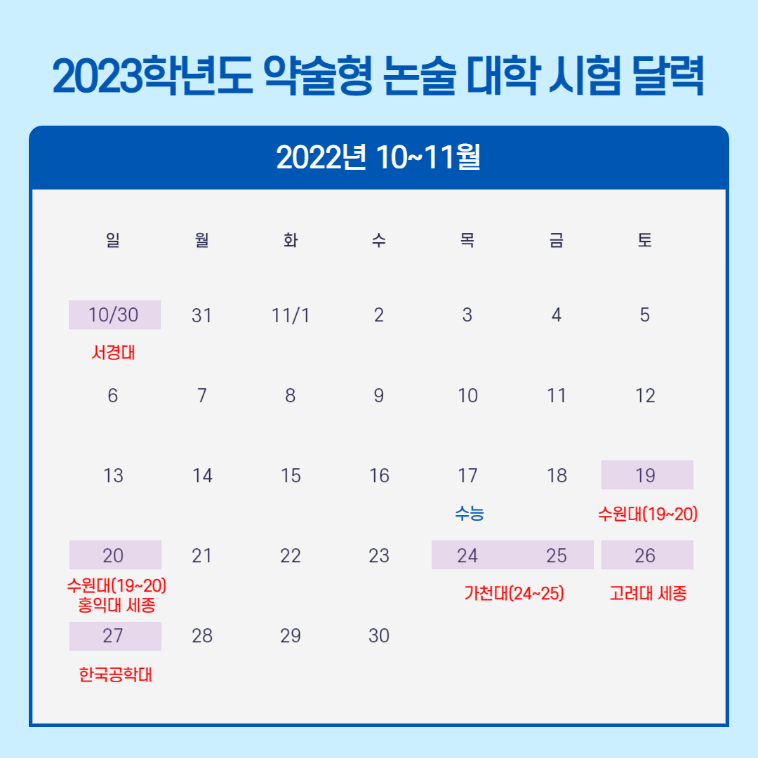 2023학년도 가천대논술 약술형논술 시험 날짜 등 일정 총정리 네이버 블로그