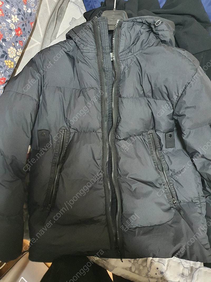 21FW 스톤 크링클랩스 후드패딩블랙 XL | 기타 수입명품 | 중고나라