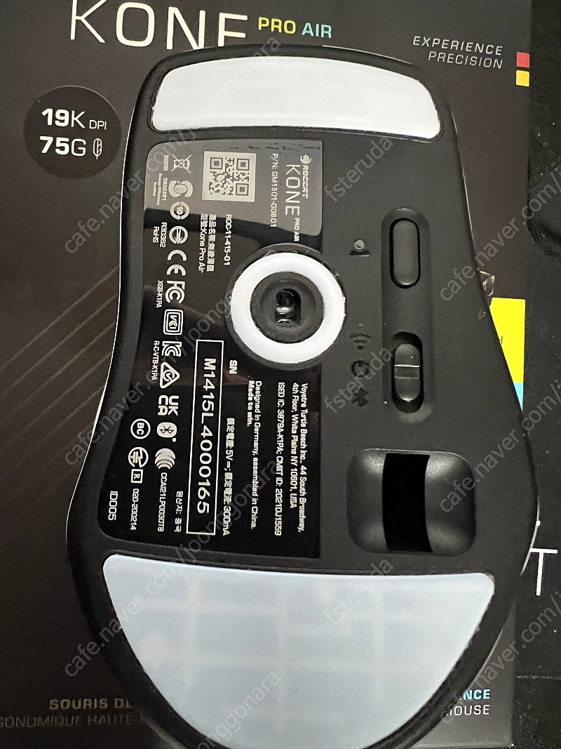 로켓 콘프로 에어 무선 Roccat Kone Pro Air 화이트 팝니다 키보드마우스스피커 중고나라