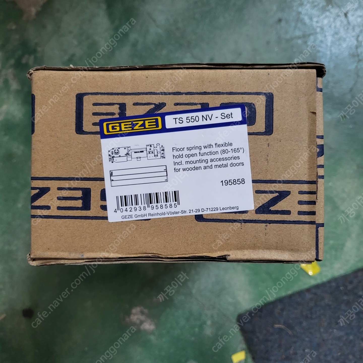 플로어힌지 게제 GEZE TS550NV 힌지 판매합니다... | 산업자재 | 중고나라