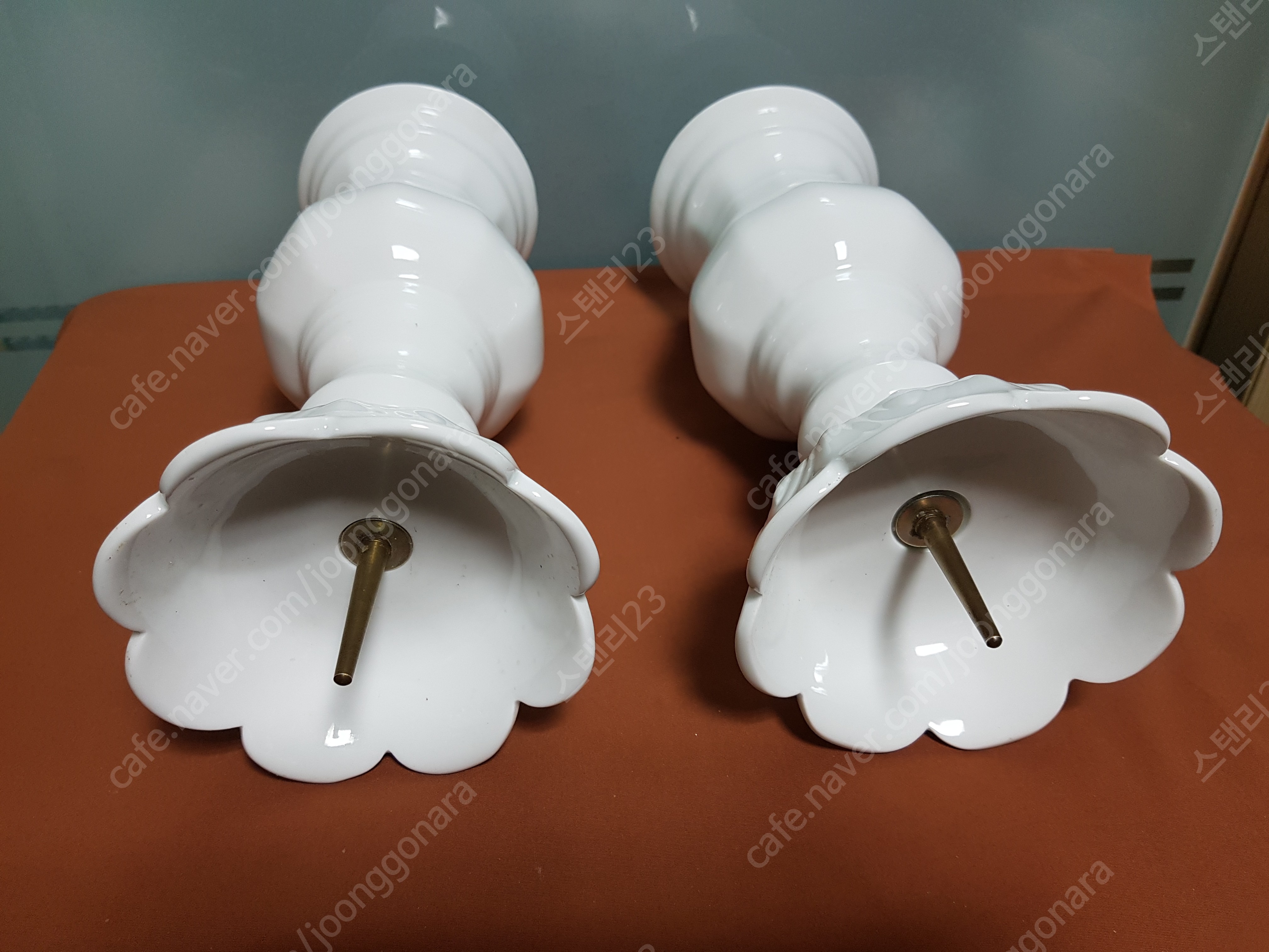 백자도자기 촛대2개 | 인테리어소품 | 중고나라