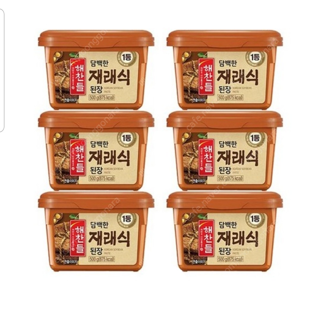 해찬들 재래식 된장 500g X 6개 총 3kg 택 기타 생활용품 중고나라