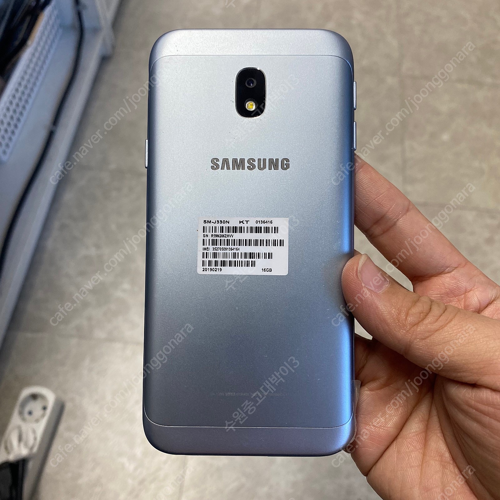 갤럭시 J3 J330 KT 블루 16GB 5만 6416... | 스마트폰 | 중고나라