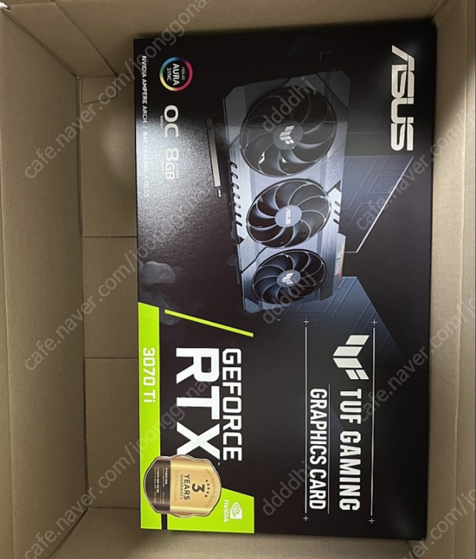 ASUS tuf 3070ti oc 팝니다 | CPU/메인보드 | 중고나라