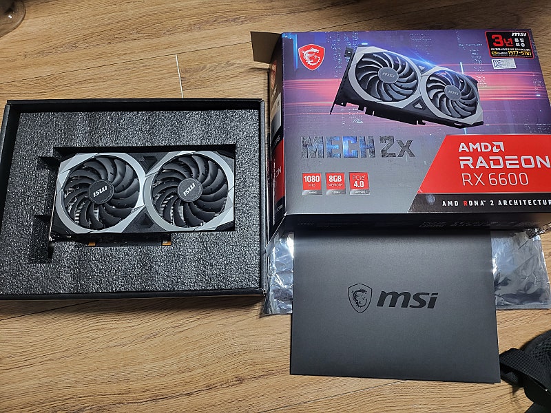 MSI 라데온 6600 RX6600 메크 2X D6 8... | CPU/메인보드 | 중고나라