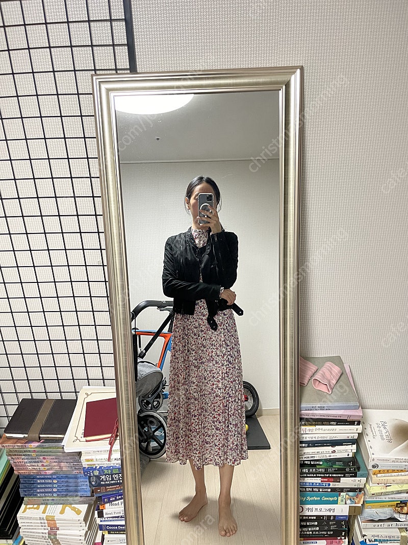 임블리 플라워 롱 원피스 티셔츠캐쥬얼의류 중고나라