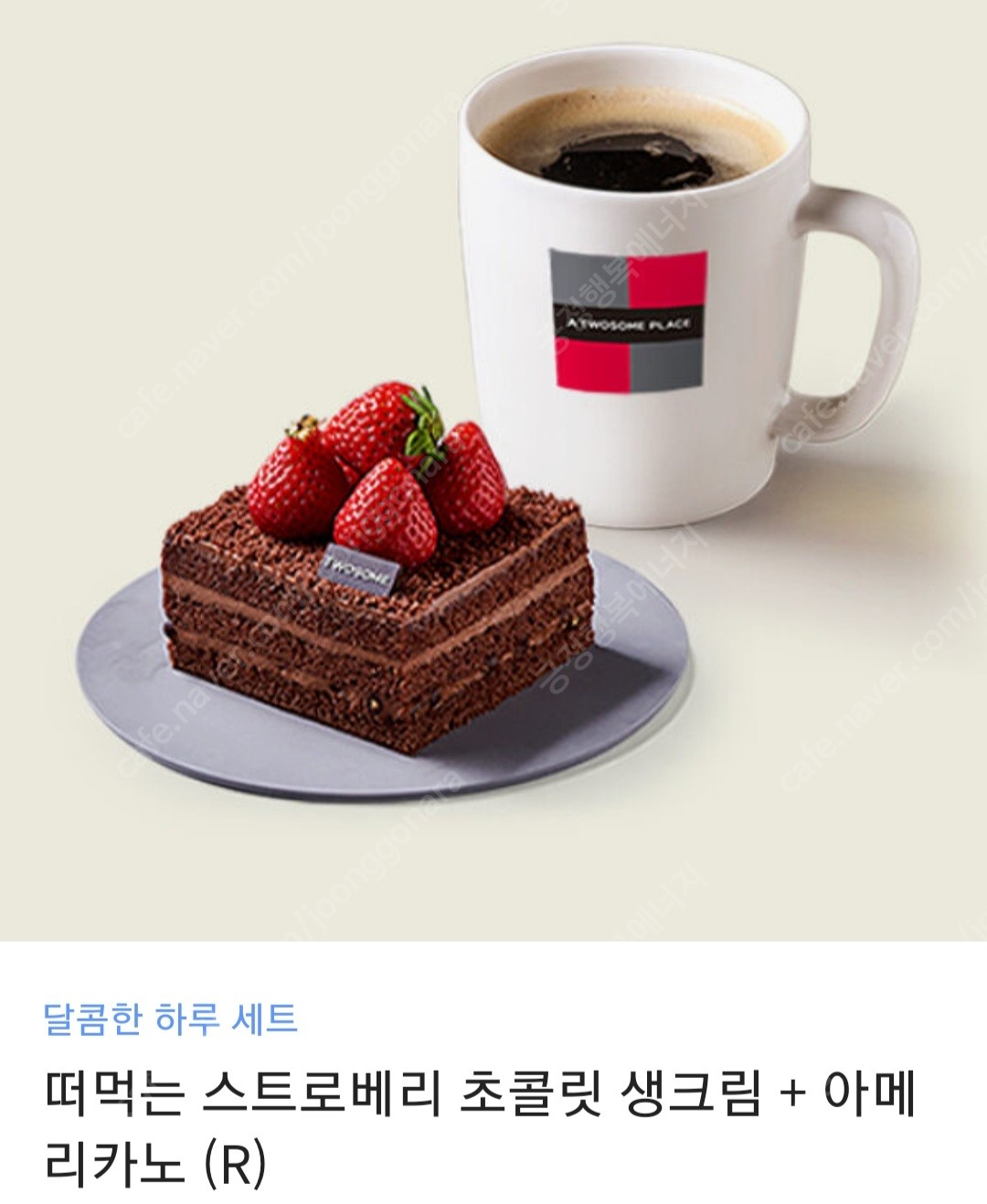 투썸플레이스 아메리카노r떠먹는 스트로베리 초콜릿생크림 중고나라 카페에서 운영하는 공식 사이트