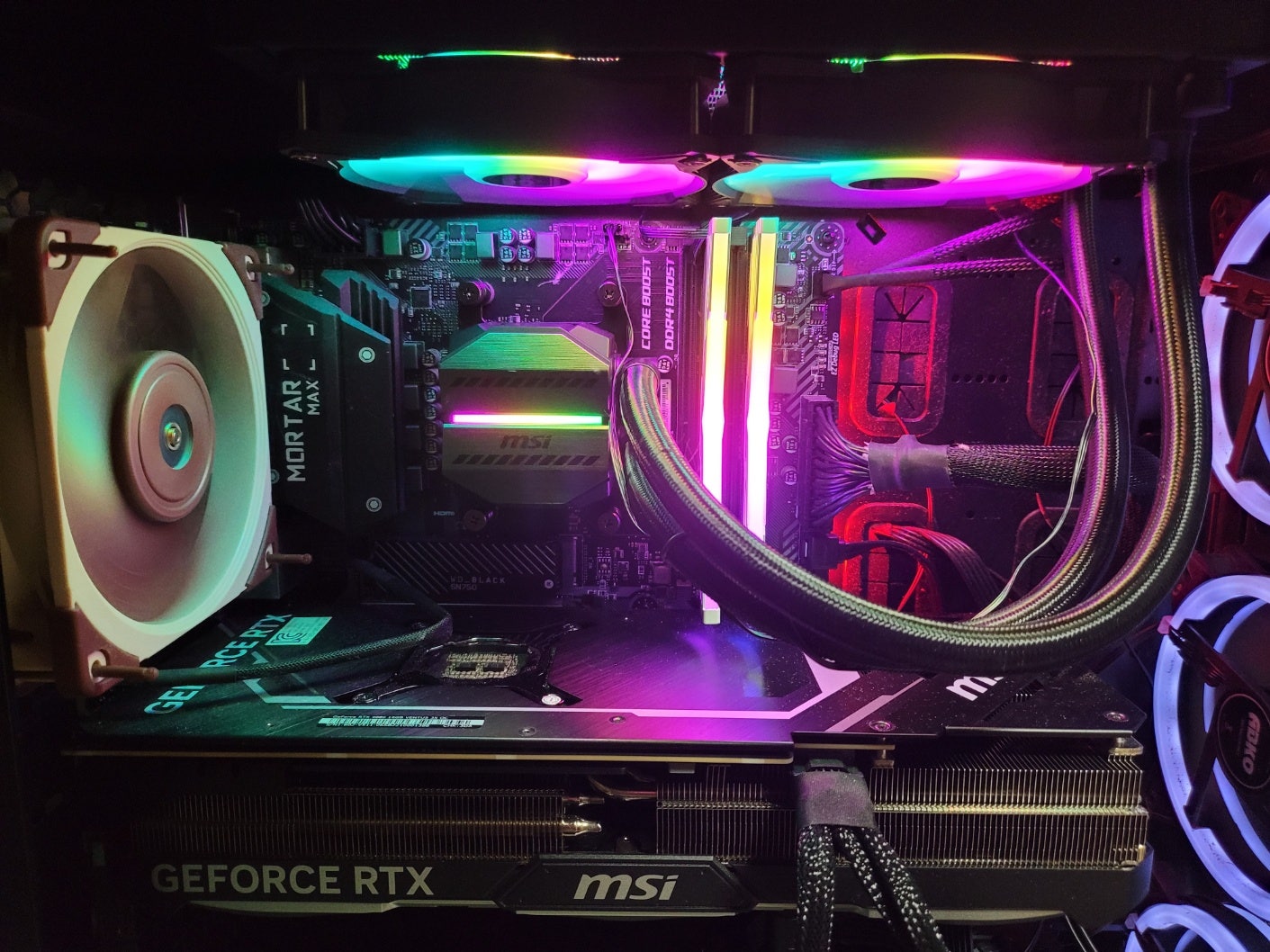 MSI 수냉CPU쿨러 코어리퀴드 M240 박격포 사용기 : 클리앙