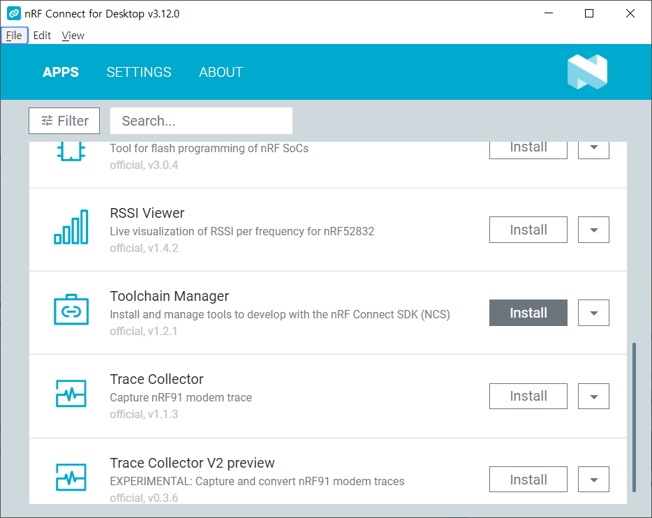 nRF Connect SDK 개발환경 구축 : 네이버 블로그