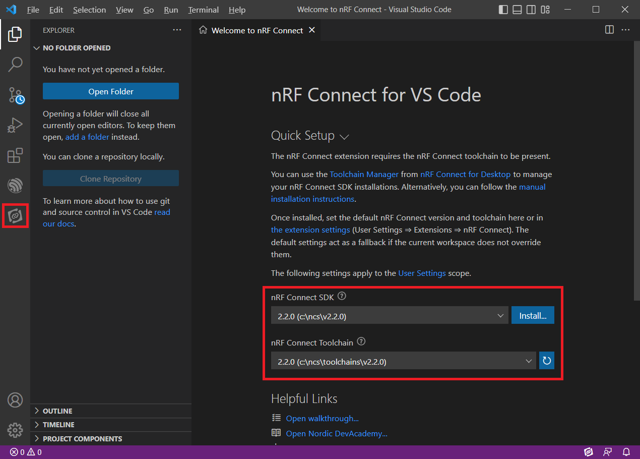 nRF Connect SDK 개발환경 구축 : 네이버 블로그