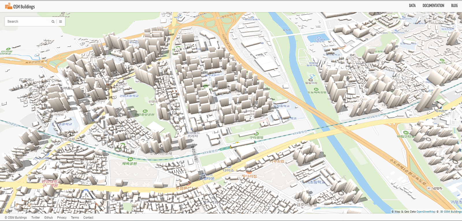 [OpenLayers] OSM Buildings과 브이월드 건물 WFS 연계한 2.5D : 네이버 블로그